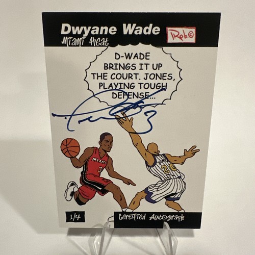 2005-06 Topps ‘52 Style Dwyane Wade Comic ON CARD AUTO 3/49 SSP HOF ...