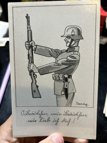 WWII WW2 German Cartoon Postcard Soldiers Cartoon UnUsed Original | eBay