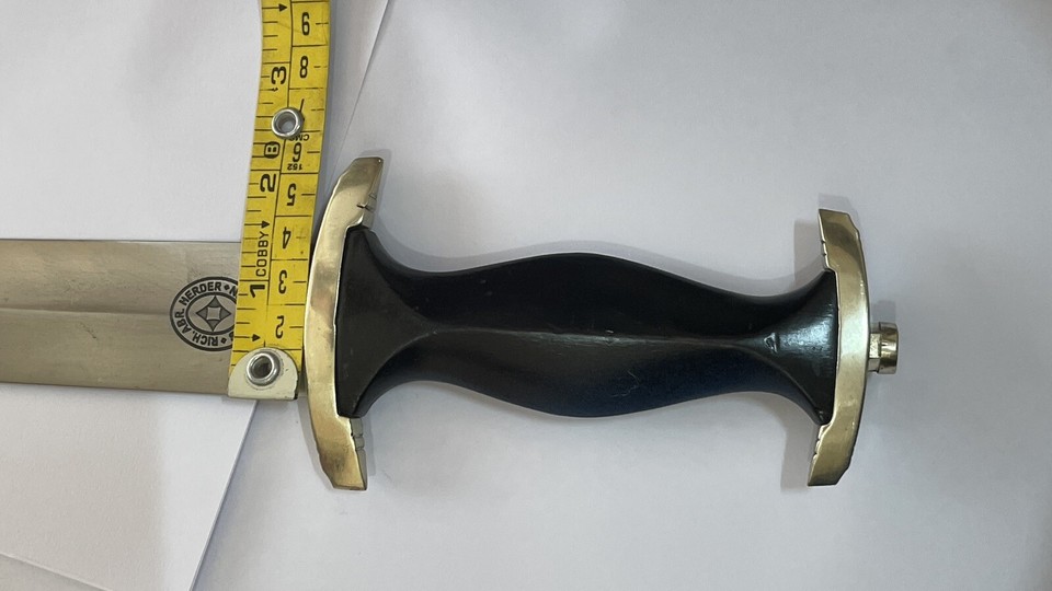 Hand Crafted German Dagger High Carbon Steel Oil Tampered Blade , Wood ...