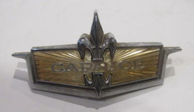 Vintage Chevy Caprice Enameled Emblem Name Metal Sign Chrome Original ...