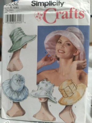 Simplicity 9232 Pattern Elegant Hats Special Occasion or casual for ...