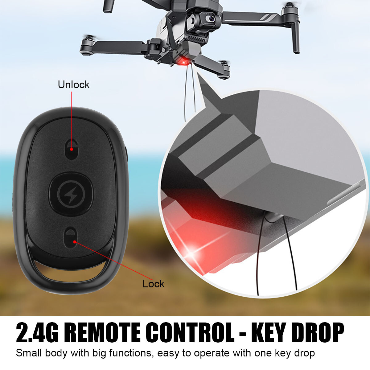 For DJI Mini 3 2 Mavic Pro Drone Airdrop Dropper Remote Control Thrower ...