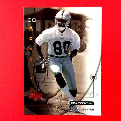 Jerry Rice 2001 Upper Deck Ovation Card #67 NFL HOF Oakland Raiders | eBay
