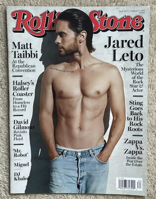 ROLLING STONE MAGAZINE 2016 JARED LETO-ROCK STAR ACTOR-RARE NO LABEL | eBay