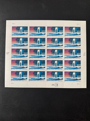 Scott #3862 National World War II Memorial Pane of 20 37¢ Stamps (2004 ...