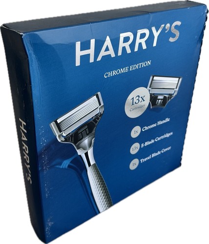 Harry’s Razor, Chrome Edition, Chrome Handle, Travel Cover, + 13 ...