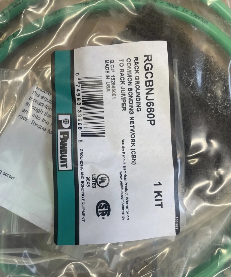 Panduit RGCBNJ660P Rack grounding Jumper | eBay
