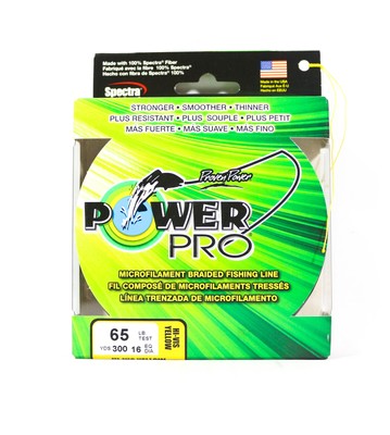 Power Pro Braided Spectra Line 65lb by 300yds Yellow (2648) | eBay