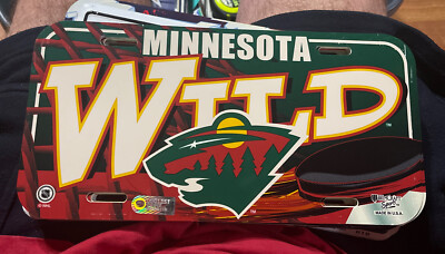 Vintage Minnesota Wild License Plate Plastic 2000-01 | eBay
