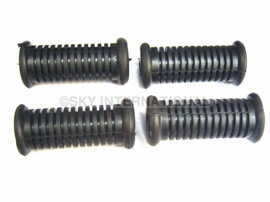Front & Rear Foot Rest Rubbers Set Compatible With Royal Enfield Bullet ...