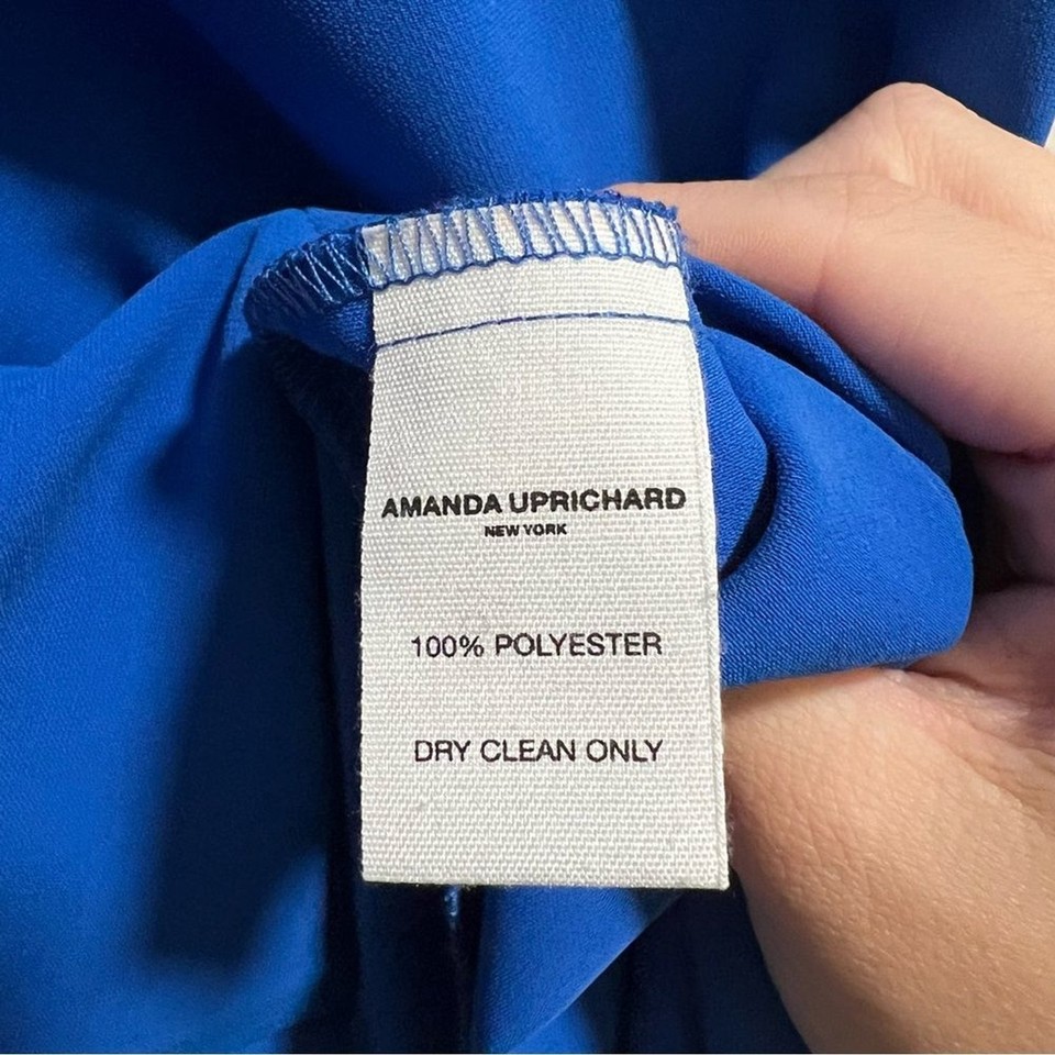 Amanda Uprichard Gilda Maxi Gown In Cobalt Blue SIZE S | eBay UK