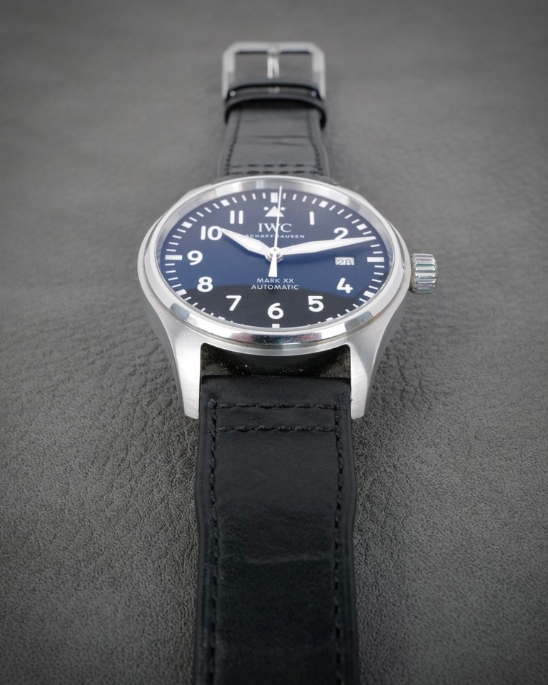 IWC Pilot's Watch Mark XX Black 40mm IW328201 Leather Original Clean ...