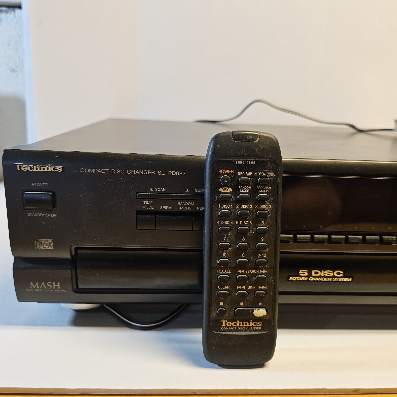 TECHNICS CD COMPACT DISC CHANGER 5 DISC ROTARY CHANGER SYSTEM SL-PD887 ...