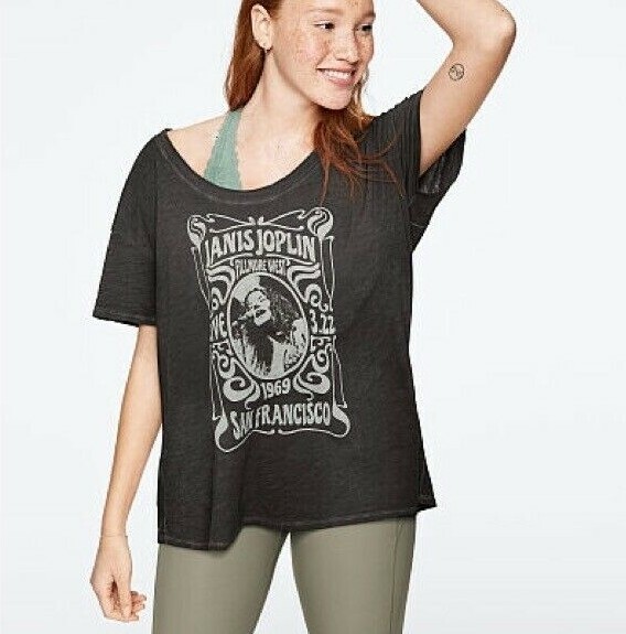 VICTORIAS SECRET PINK JANIS JOPLIN RETRO BAND TEE T-SHIRT TOP XS S M L ...