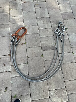 6 ft Crane Rigging Hoist Lift Sling Stainless Steel Cable Attachment ...