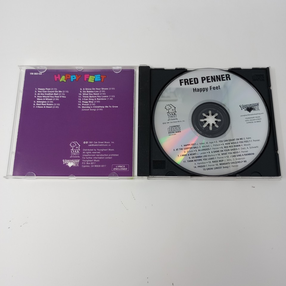 Fred Penner Happy Feet 1991 Oak Street Music CD 796221083624 | eBay