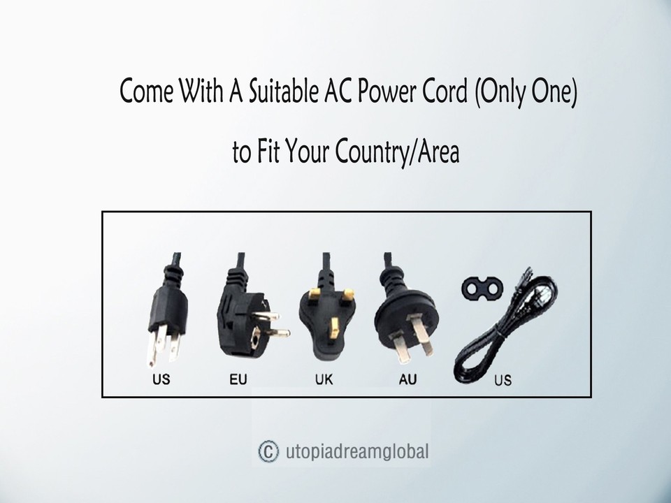 INFOCUS LP70+ Etc Ultra-Portable DLP Projector AC Power Cord Cable Plug ...