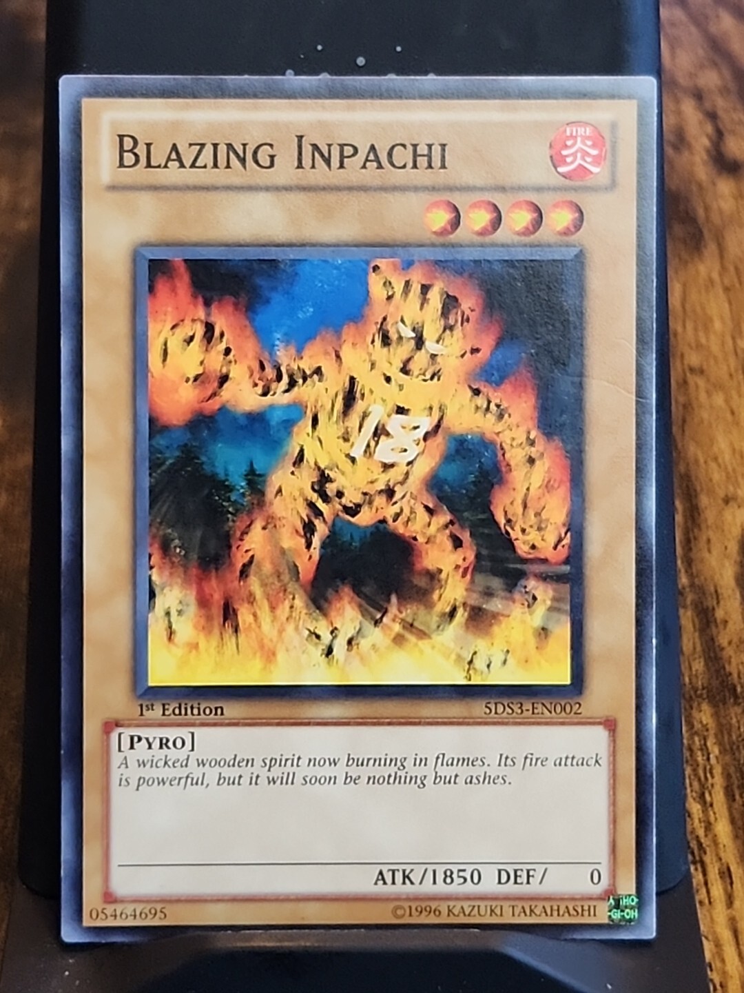 Blazing Inpachi - 1st Edition - Yugioh Fire Monster - Vintage | eBay