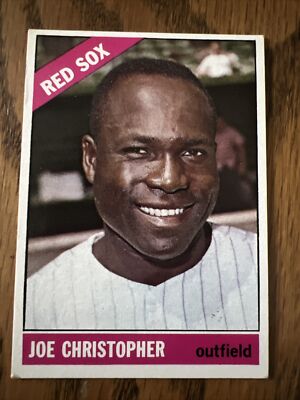 1966 Topps Baseball Card Joe Christopher A Boston Red Sox #343 | eBay