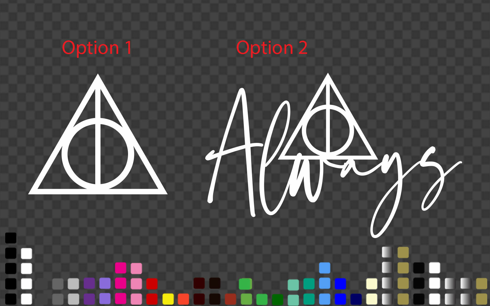 Harry Potter Always Deathly Hallows Magic Sticker Decal Car Laptop Wall ...