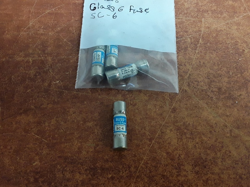 BUSS Class G Fuse SC-6, Count of 4 | eBay