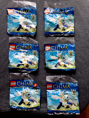LEGO Chima 30250 Polybag LOT OF 6 Ewar's Acro Fighter Eagle ~ EWAR Mini ...