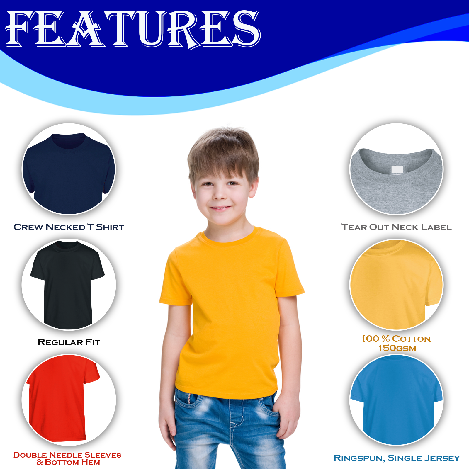 Personalised Initial Monogram Kids T-Shirt Boy's Girls Children's Tee ...