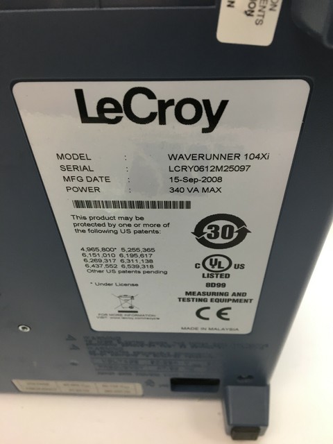 LeCroy WAVERUNNER 104MXI Oscilloscope Lcry0612m25919 for sale online | eBay