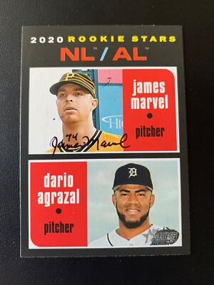 James Marvel Signed 2020 Topps Heritage Rookie Card Pittsburgh Pirates ...