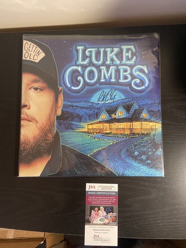 LUKE COMBS SIGNED VINYL GETTIN’ OLD AUTOGRAPHED WITH Jsa Coa RARE Fast ...