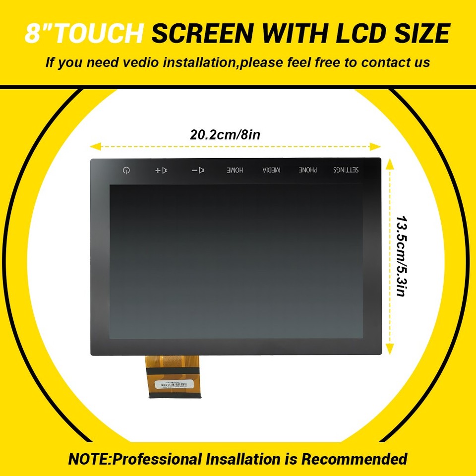 Fit 2019 Outlander 2020-2022 Mitsubishi LCD 8" Display Radio Touch ...