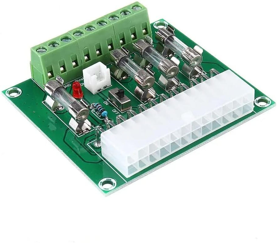 Desktop Computer ATX Power Adapter Board Supply Breakout Transfer Board ...