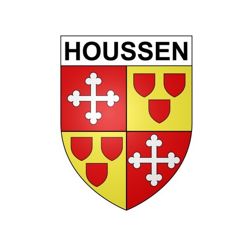 Houssen 68 ville sticker blason écusson autocollant adhésif | eBay