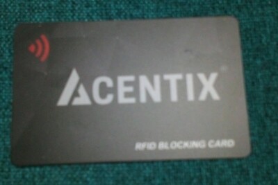 Acentix RFID Blocking Card | eBay UK