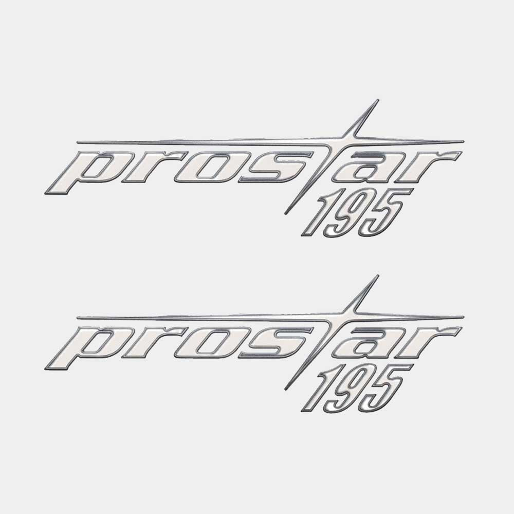 MasterCraft Boat Decals 758418 | ProStar 195 Silver (Pair) | eBay