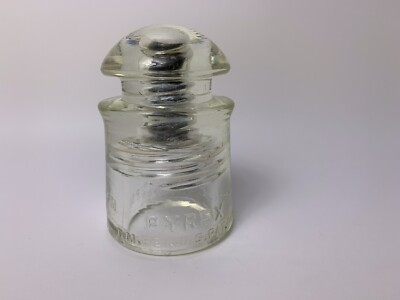 Vintage Pyrex T.M. Reg U.S. Pat. Off.Made in USA Glass Insulator PDD 4. ...
