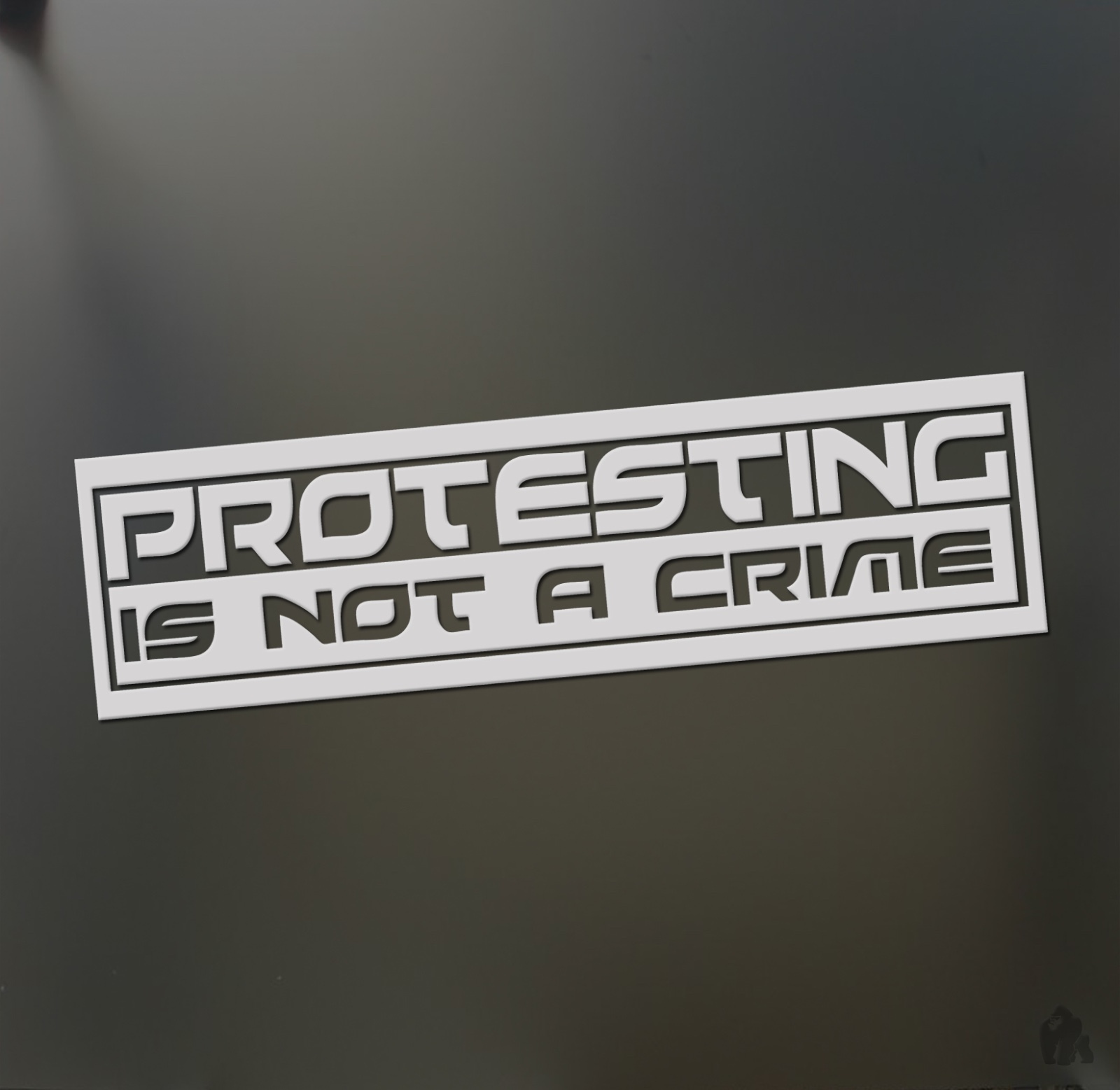 protesting is not a crime sticker North Dakota JDM car truck window ...