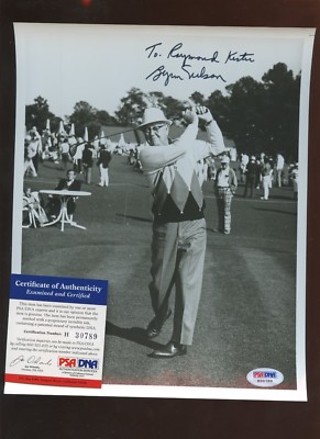 Byron Nelson Autographed 8 x 10 Photo PSA Cert | eBay
