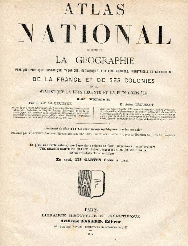 Genuine Original Antique 1877 France Hand Colored Map INDRE ET LOIRE ...