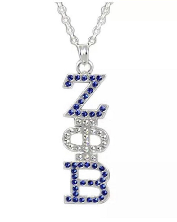 ZPB , Zeta Phi Beta, ZPB Letters Necklace With Keepsake Pouch | eBay
