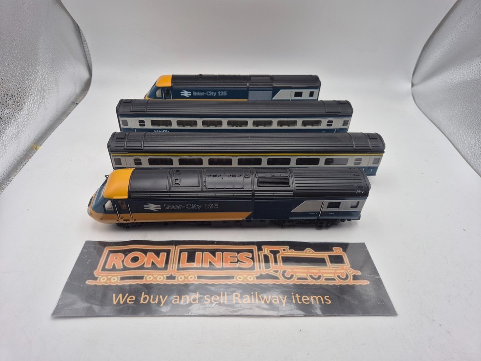 Hornby OO Gauge - BR Blue/Grey Class 43 HST 4 Car Set - Unboxed | eBay UK