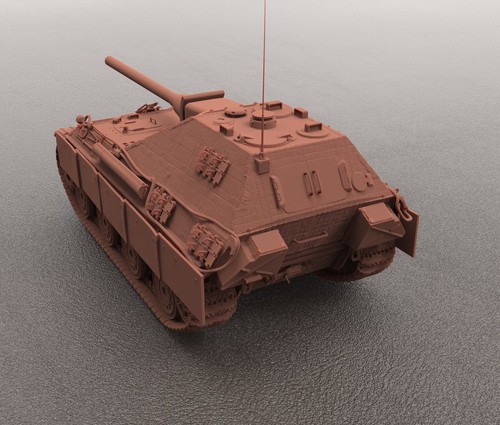 3D Printing Model 1/72 German Cheetah II tank destroyer Model Unpainted ...