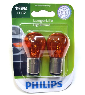 Philips LongerLife 1157NA 27/8.3W Two Bulbs Front Turn Signal Light ...