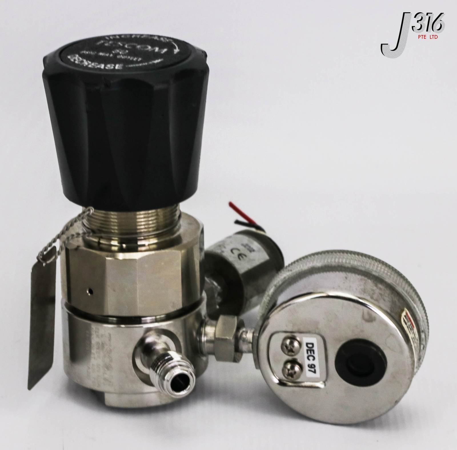 14515 TESCOM PR REG 400PSI W PR GAUGE & PR SWITCH P117G-5H-K.12L 44 ...