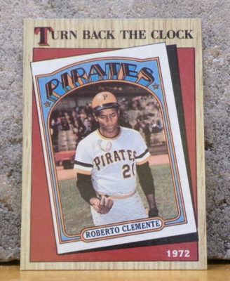 COOL BASEBALL CARD TOPPS CLASSIC '80s STYLE ROBERTO CLEMENTE TURN BACK ...