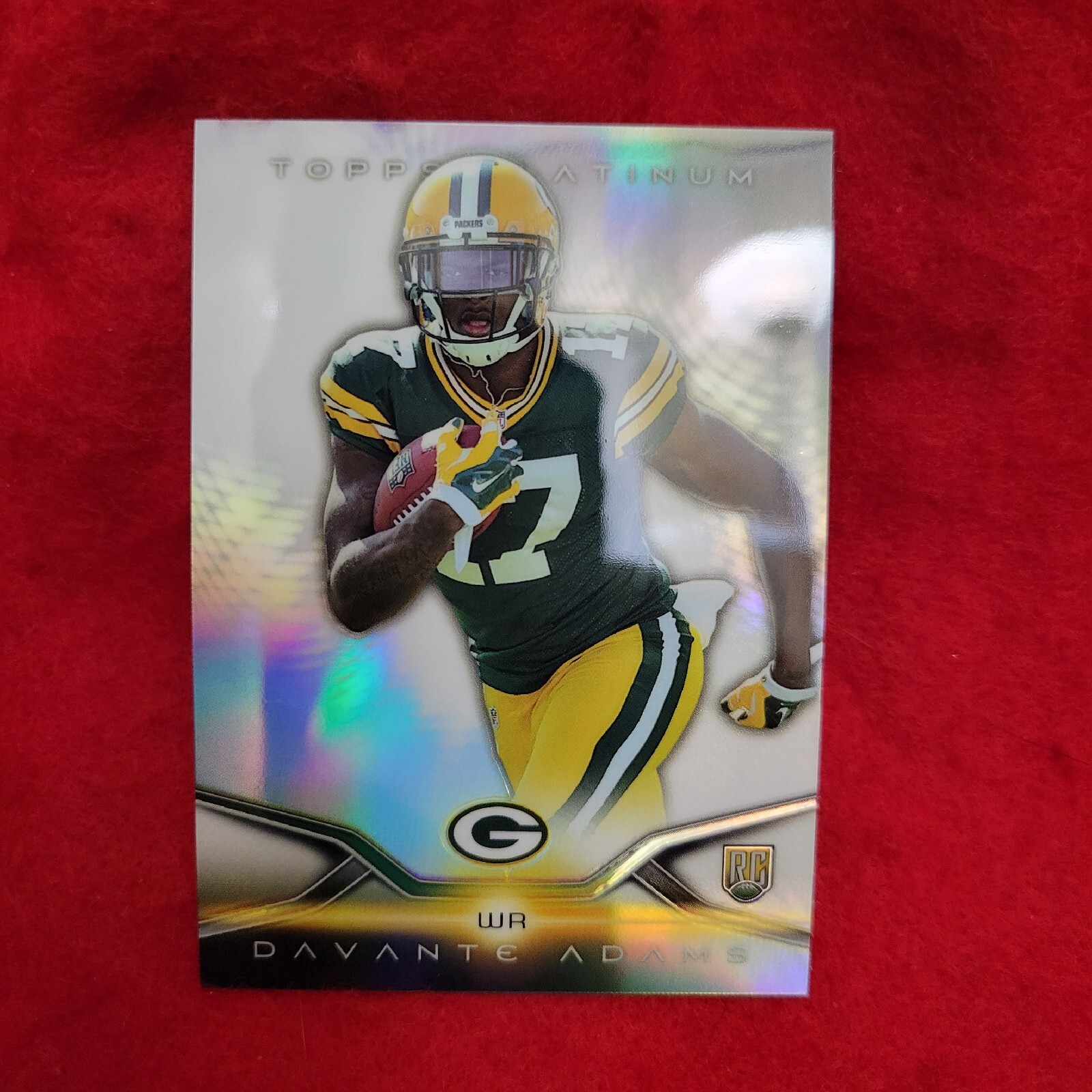 DAVANTE ADAMS 2014 Topps Platinum REFRACTOR RC Rookie Card Packers ...