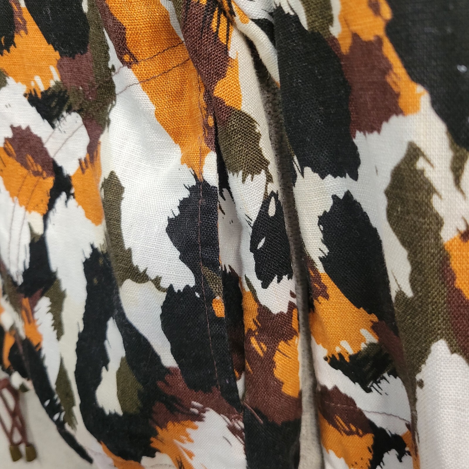 Hot Cotton Linen Jacket Top Shacket Womens Small Drawstring Hem Full ...