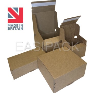 E-COMMERCE CRASH LOCK CARDBAORD BOXES WITH PEEL & SEAL RIPPA STRIPS ...