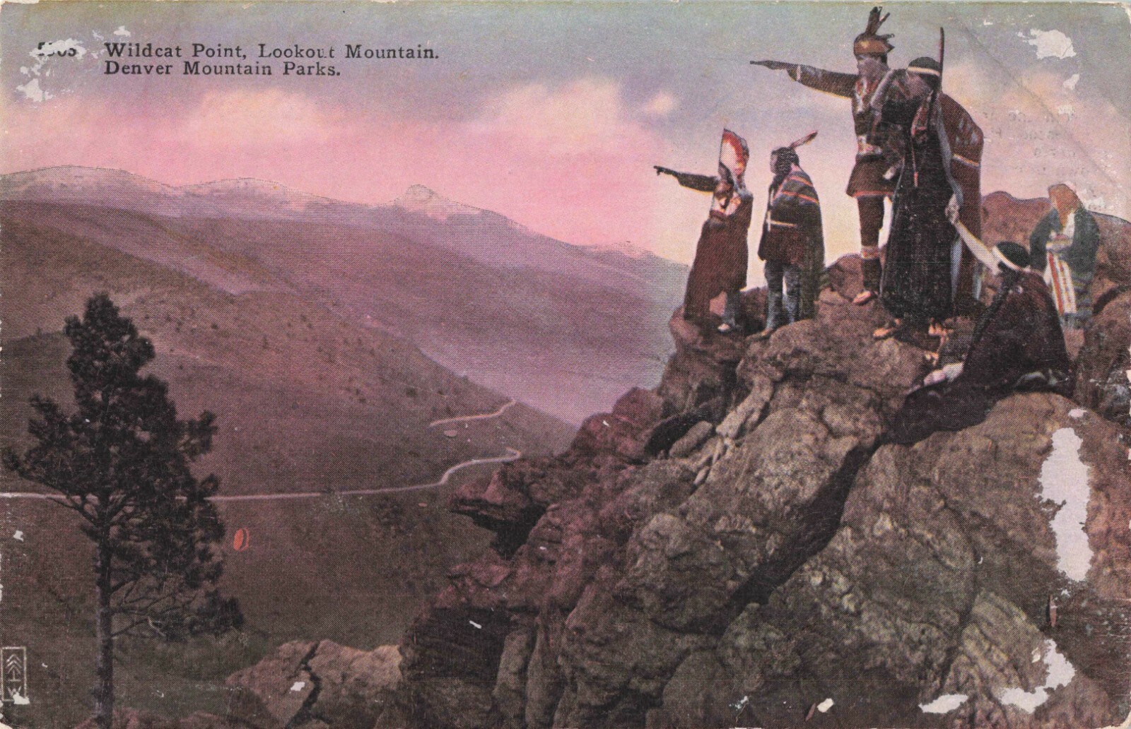 Postcard Wildcat Point Lookout Mountain Denver Mountain Parks Colorado ...