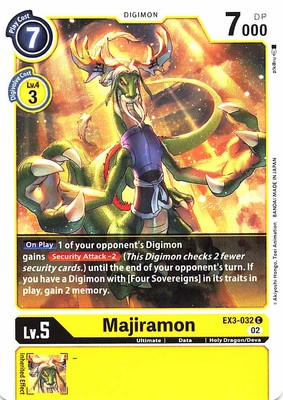 EX3-032 C Majiramon Digimon EX3-032 Digimon | eBay